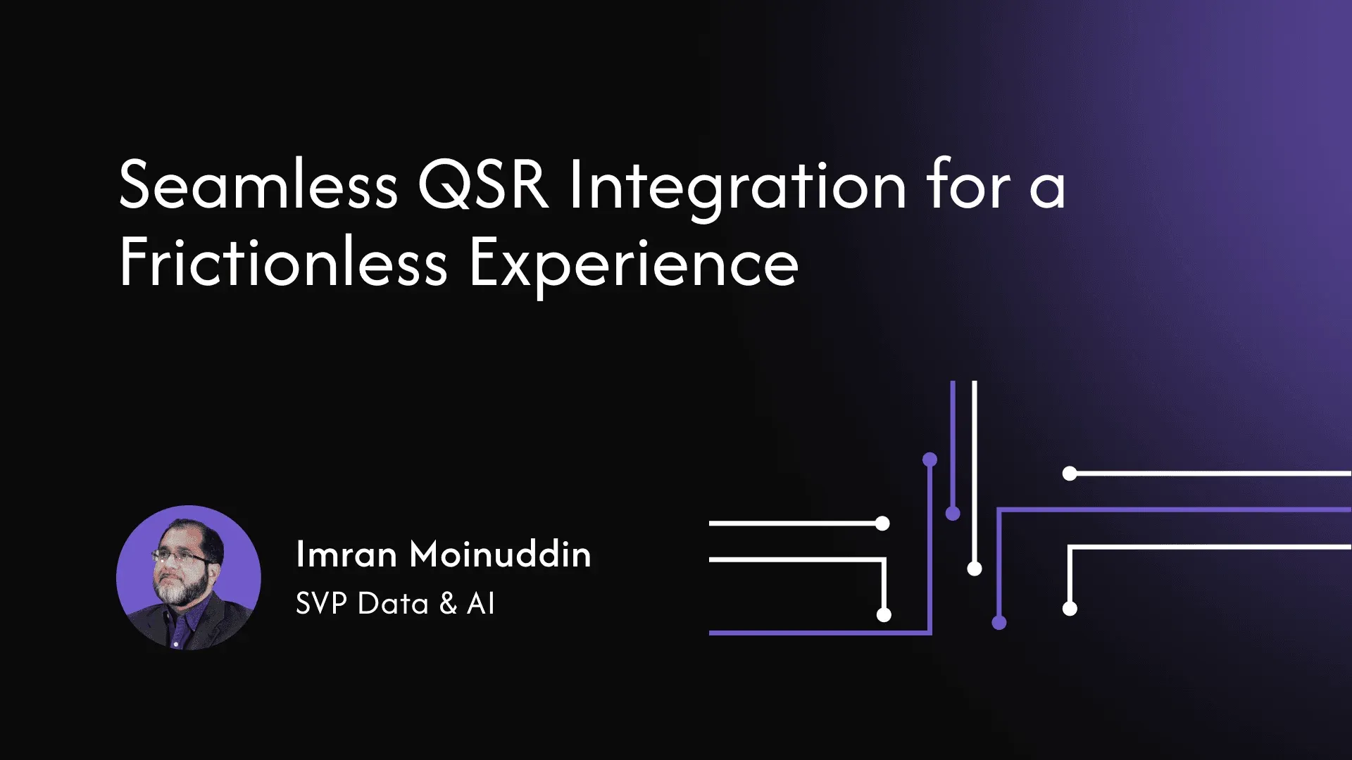 Seamless QSR integration for a frictionless experience